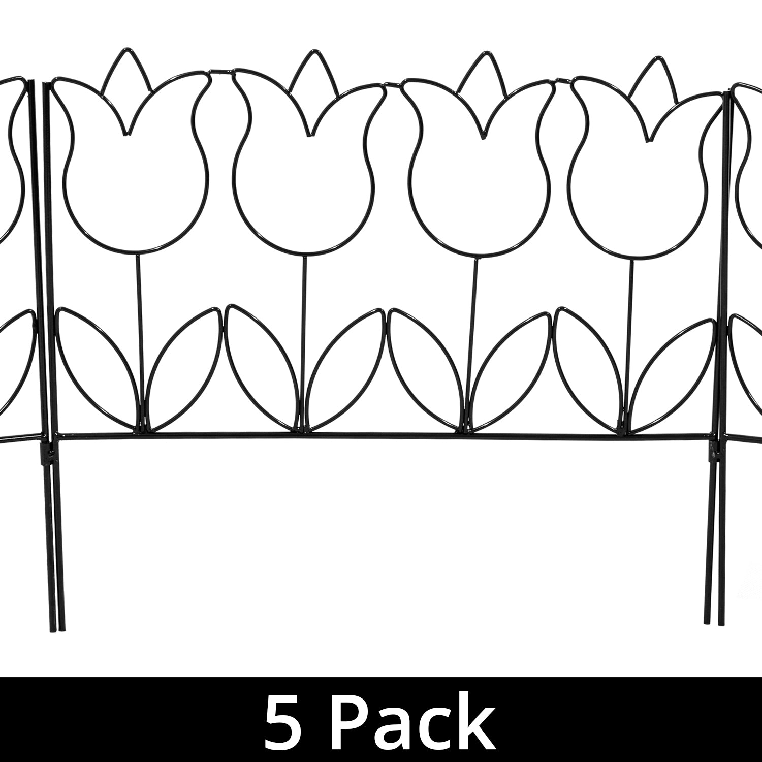 Woodside Tulip Garden Border Edging 5 Pack, 2.3m Total Length – Outdoor ...