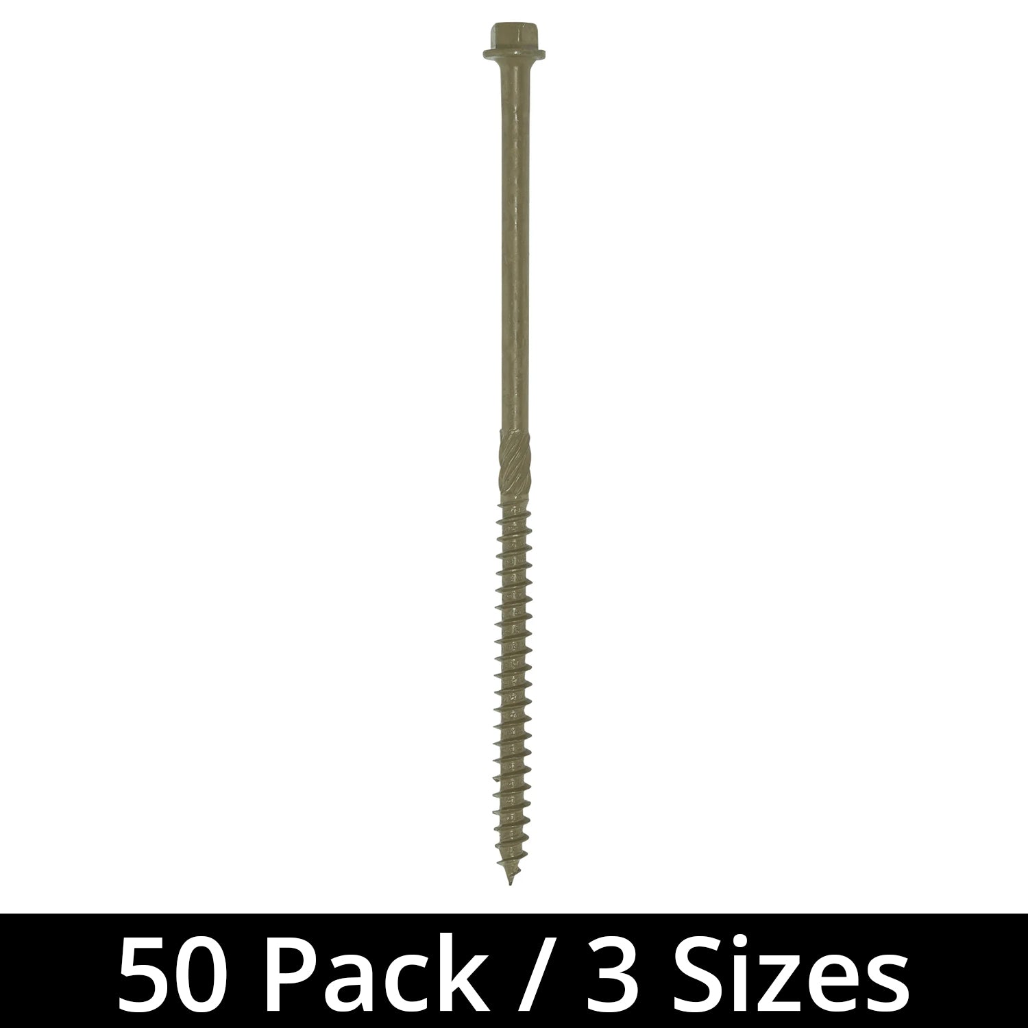 Woodside Hex Head Exterior Decking/Landscaping Fixing Screws, Pack of ...
