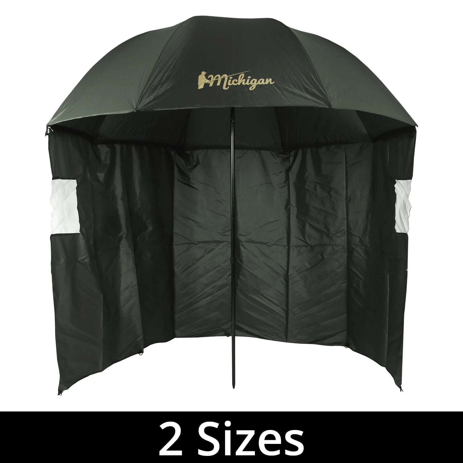 Carp/Sea Fishing Umbrella with Top Tilt and Zipped Sides/Windows Broll ...