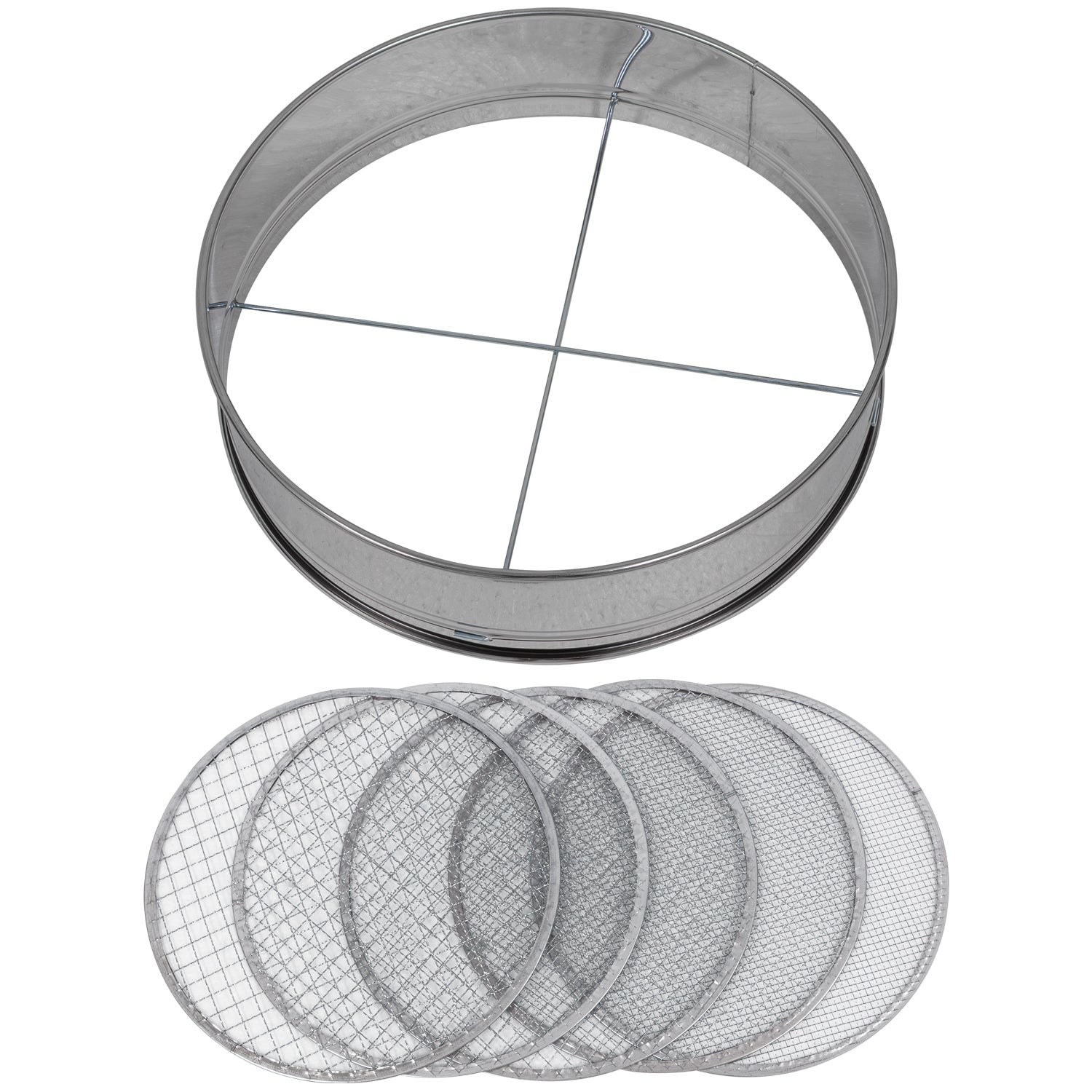Woodside Garden Soil Sieve Riddle 5 Filter Mesh Compost Potting Sifter ...