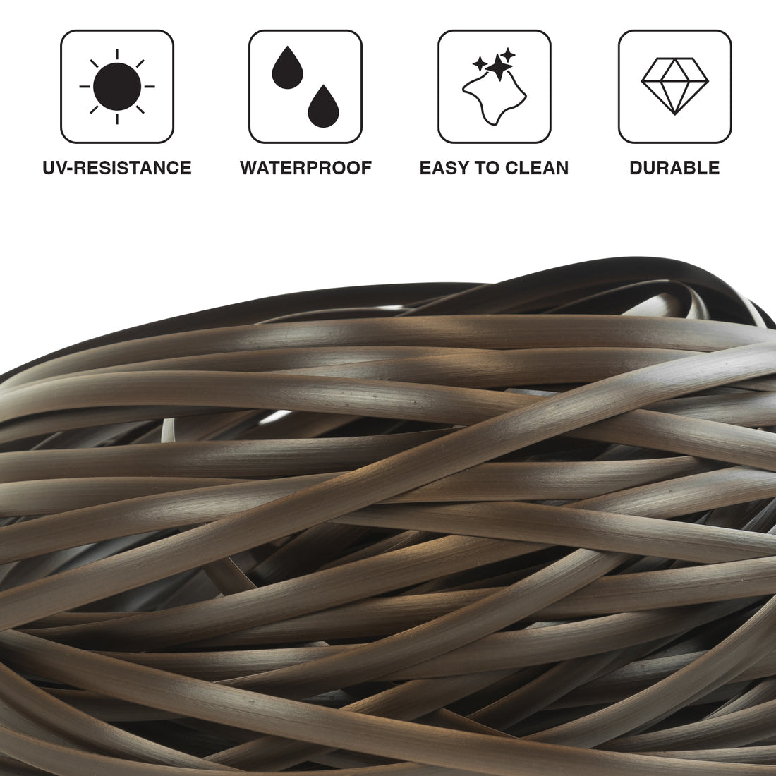 Woodside Replacement Rattan Material Repair Kit for Outdoor Garden Fur ...