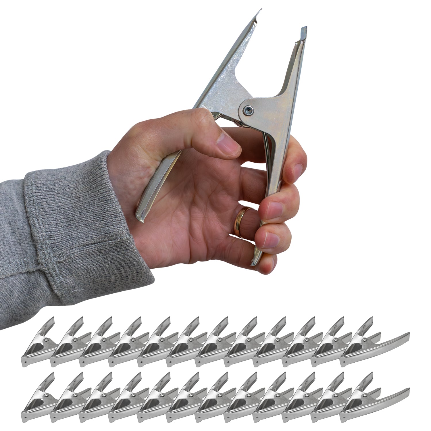 Woodside Pack Of 24 Heavy Duty Spring Clamps Market Stall Tarpaulin Cl ...
