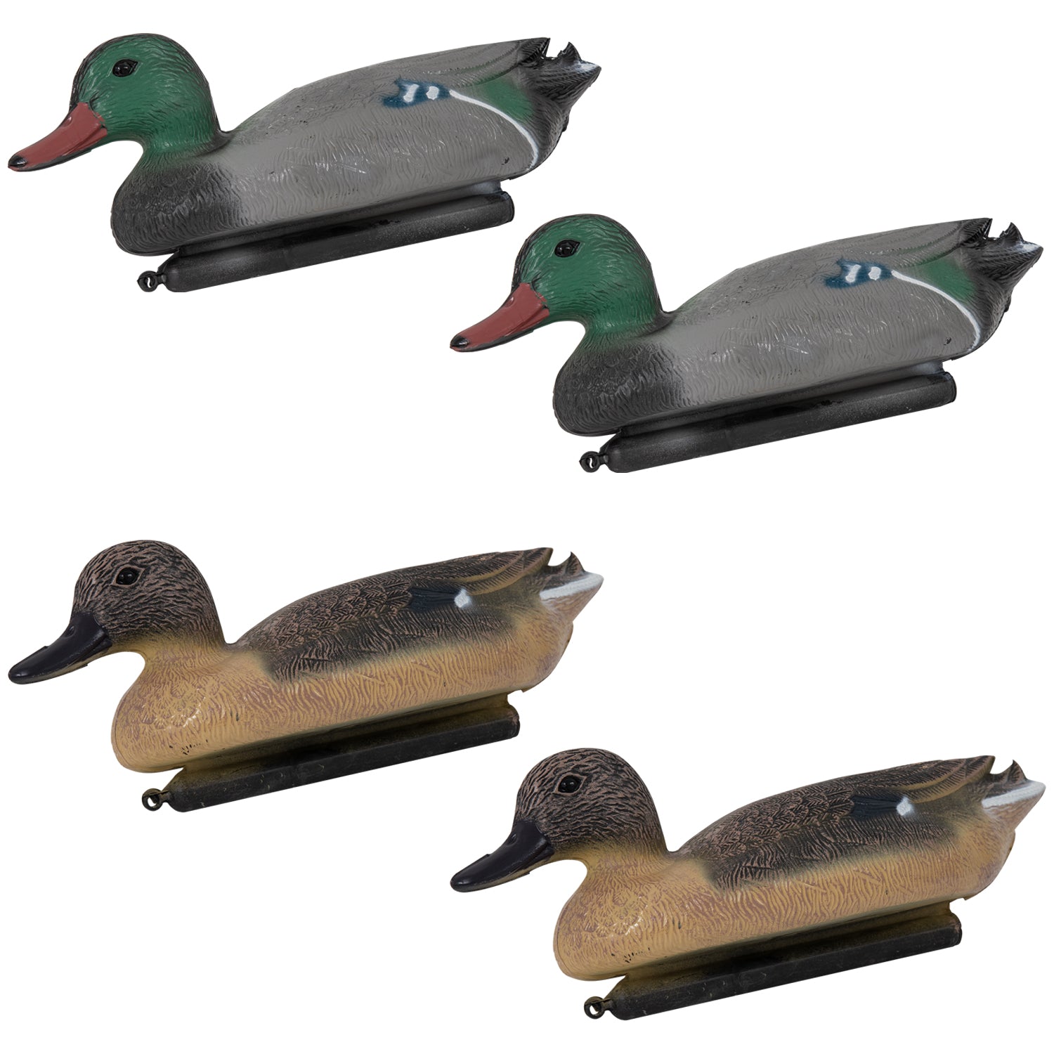 Nitehawk 2 Male & 2 Female Hunting Shooting Fake Bird Duck Decoys Mall ...