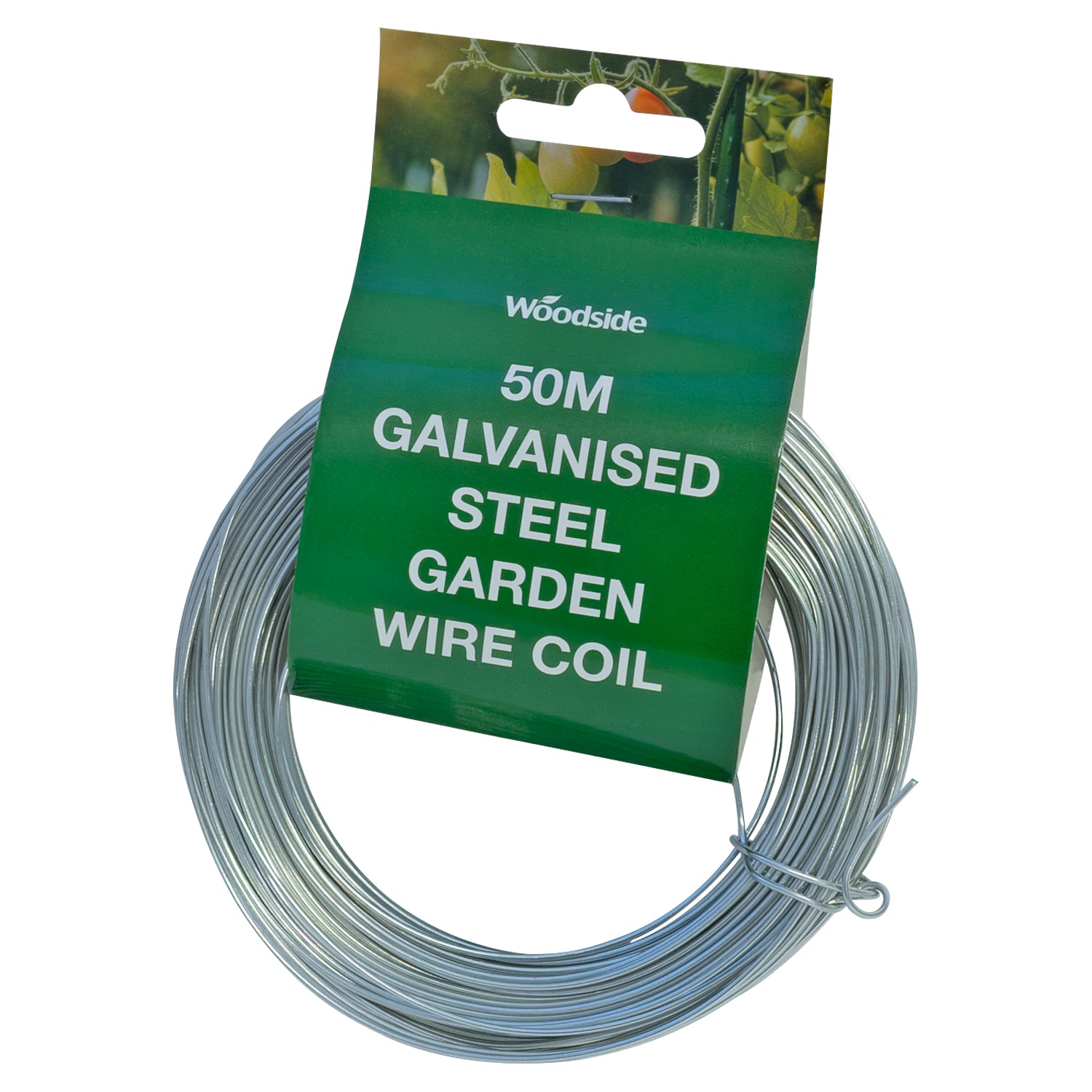 Woodside Galvanised Steel Garden Wire for Plants, DIY & Fencing – 1.2m ...